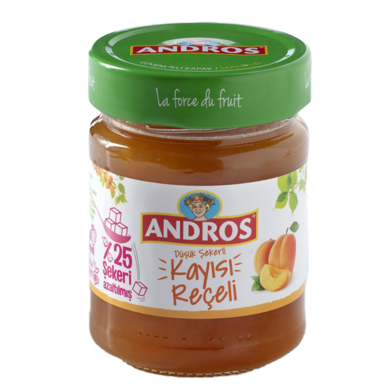 Andros %25 Şekeri Azaltılmış Kayısı Reçeli 310G - Migros