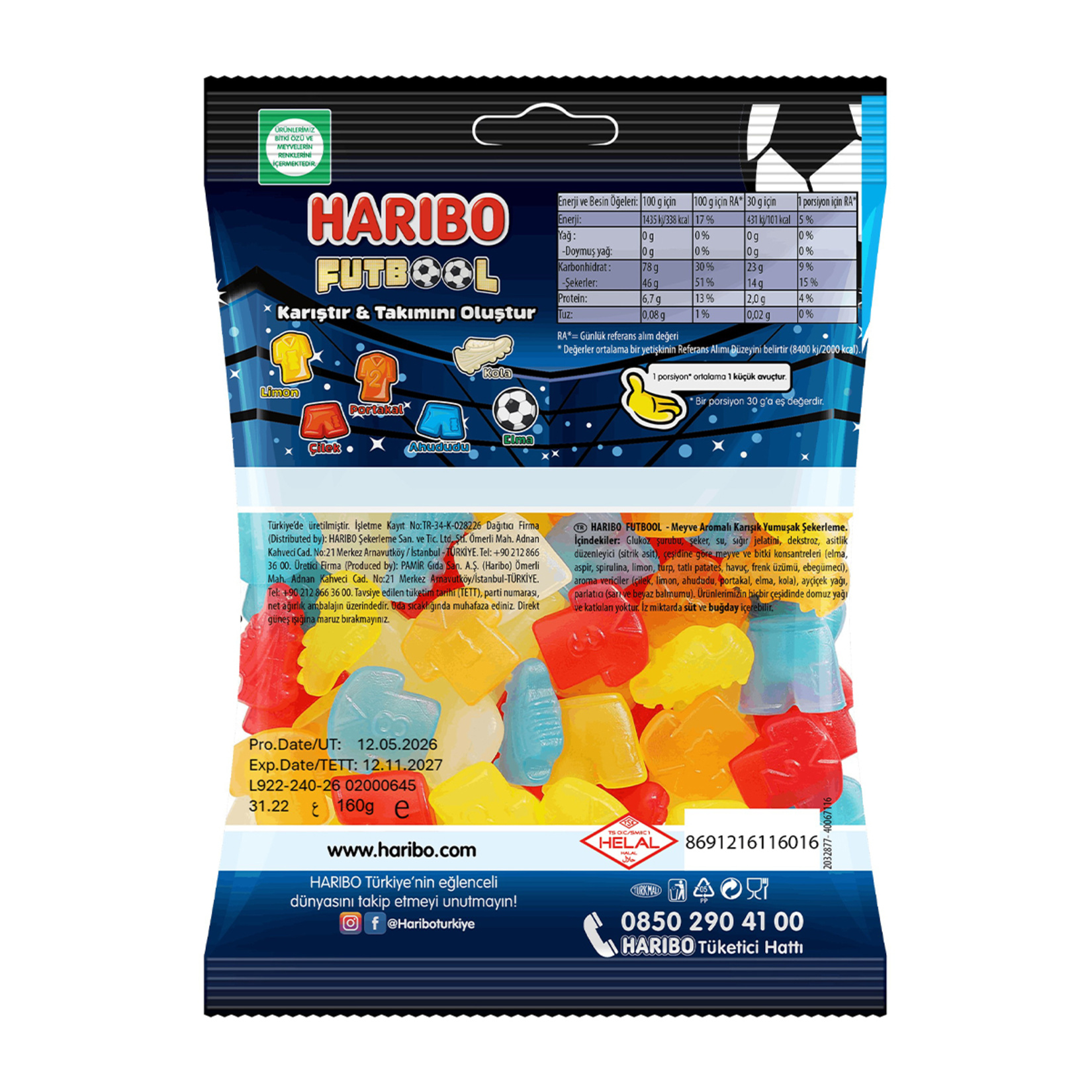 Haribo Futbool Pro 160 G - Migros