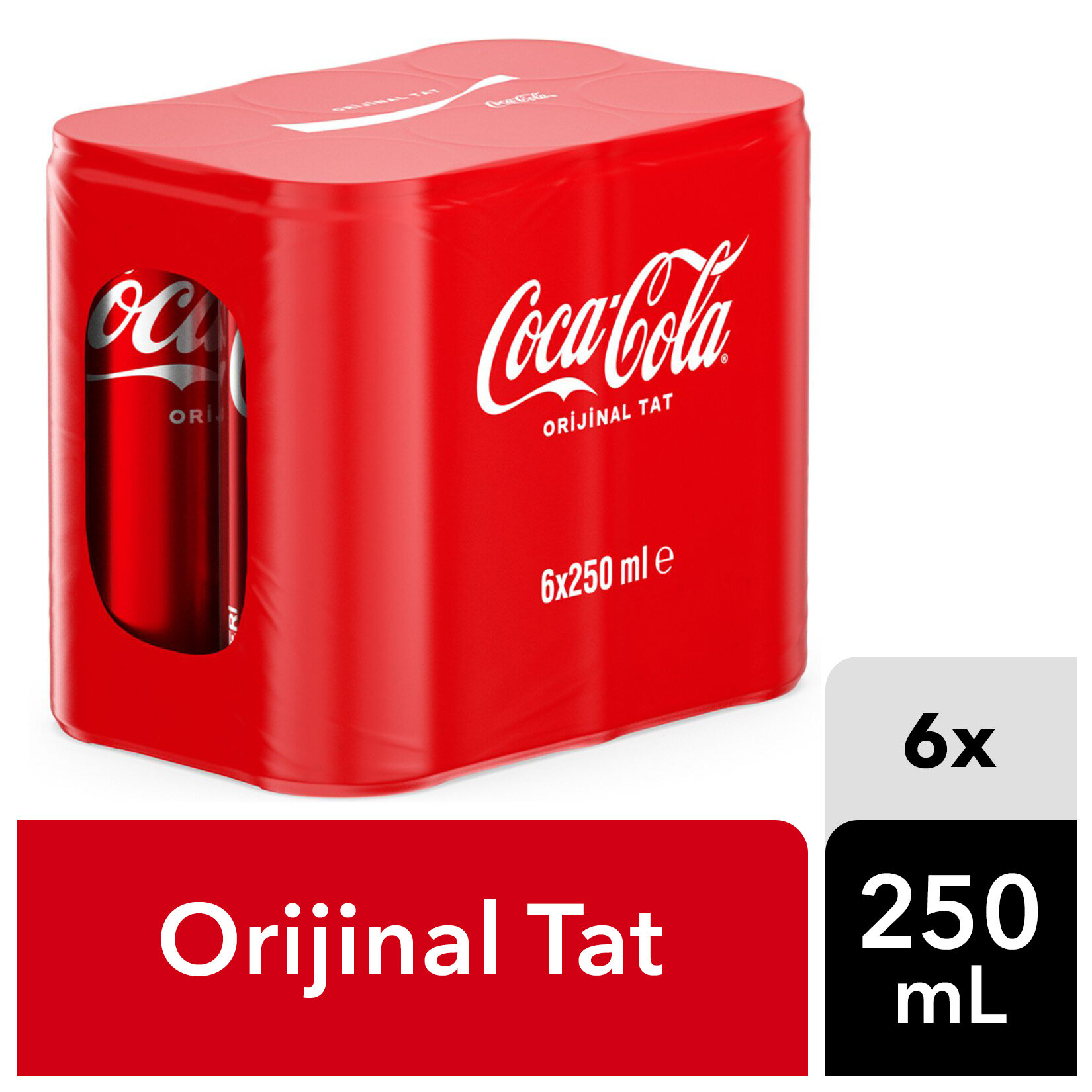 Coca-Cola Orijinal Tat Kutu 6x250 ML - Migros