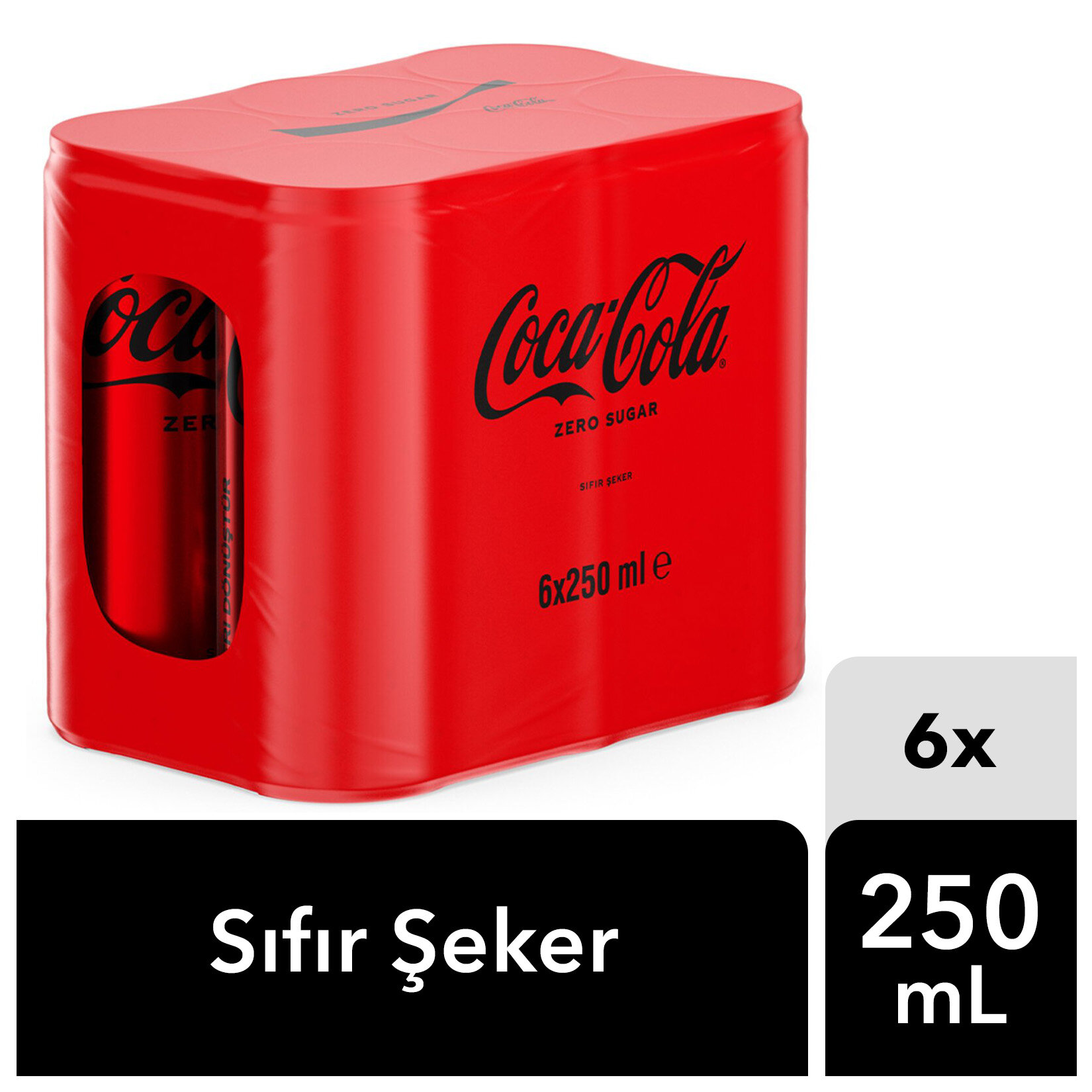 Coca-Cola Zero Sugar Kutu 6x250 ML - Migros