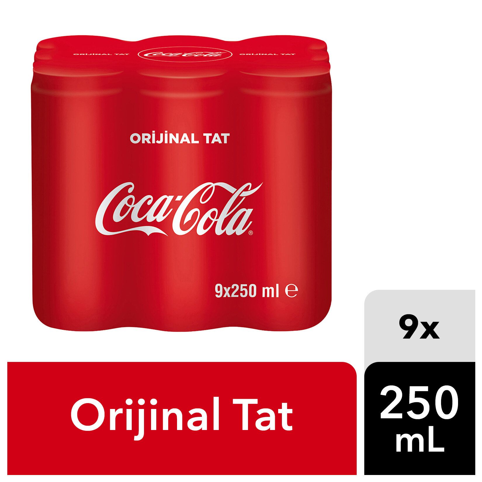 Coca-Cola Orijinal Tat Kutu 9x250 ML - Migros