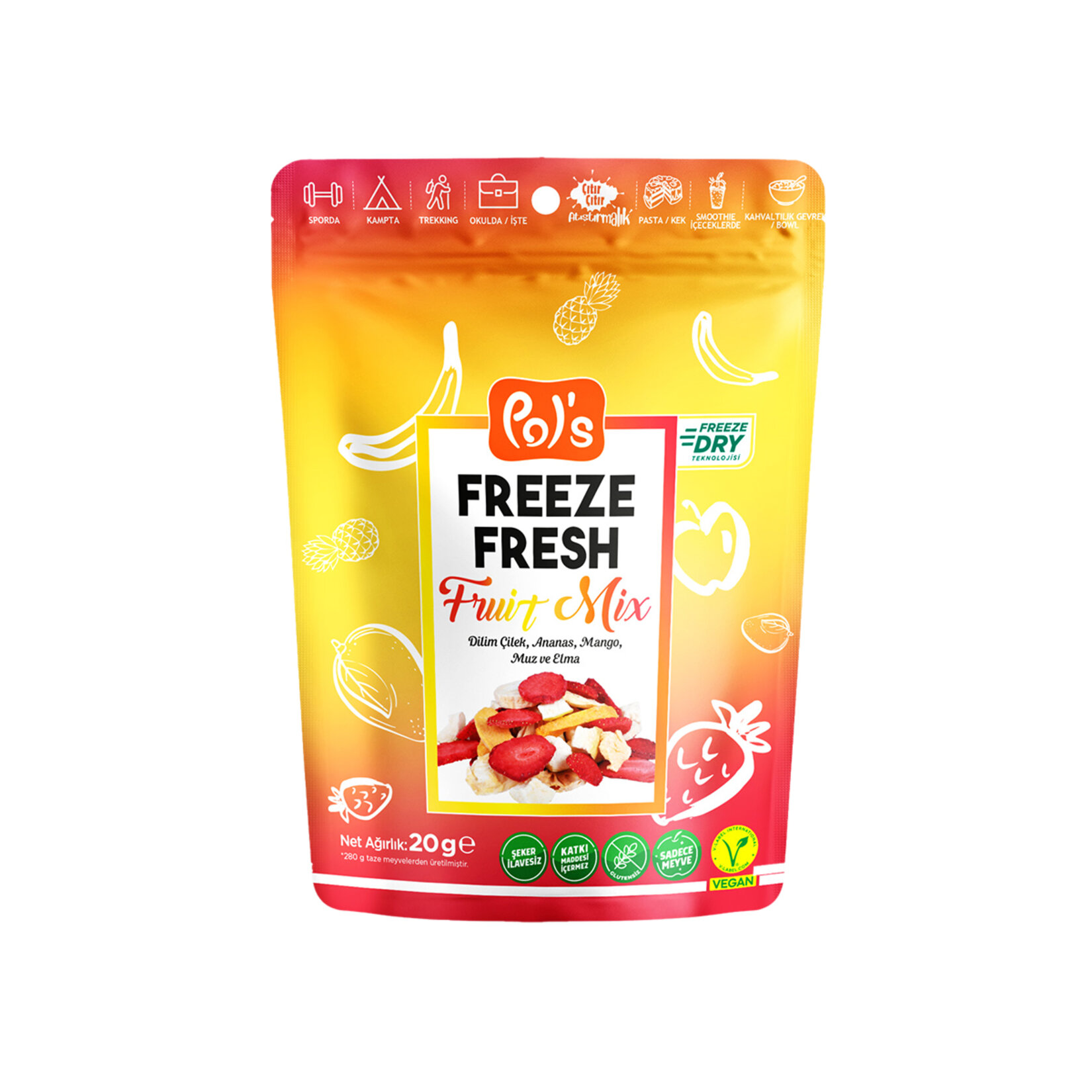 Pols Freeze Fresh Fruit Mix 20G - Migros