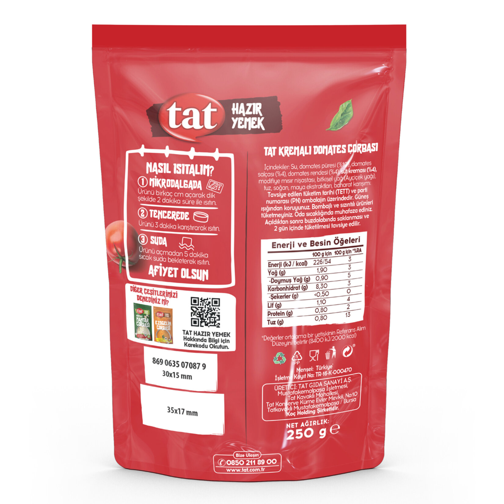 Tat Kremalı Domates Çorbası 250 G - Migros