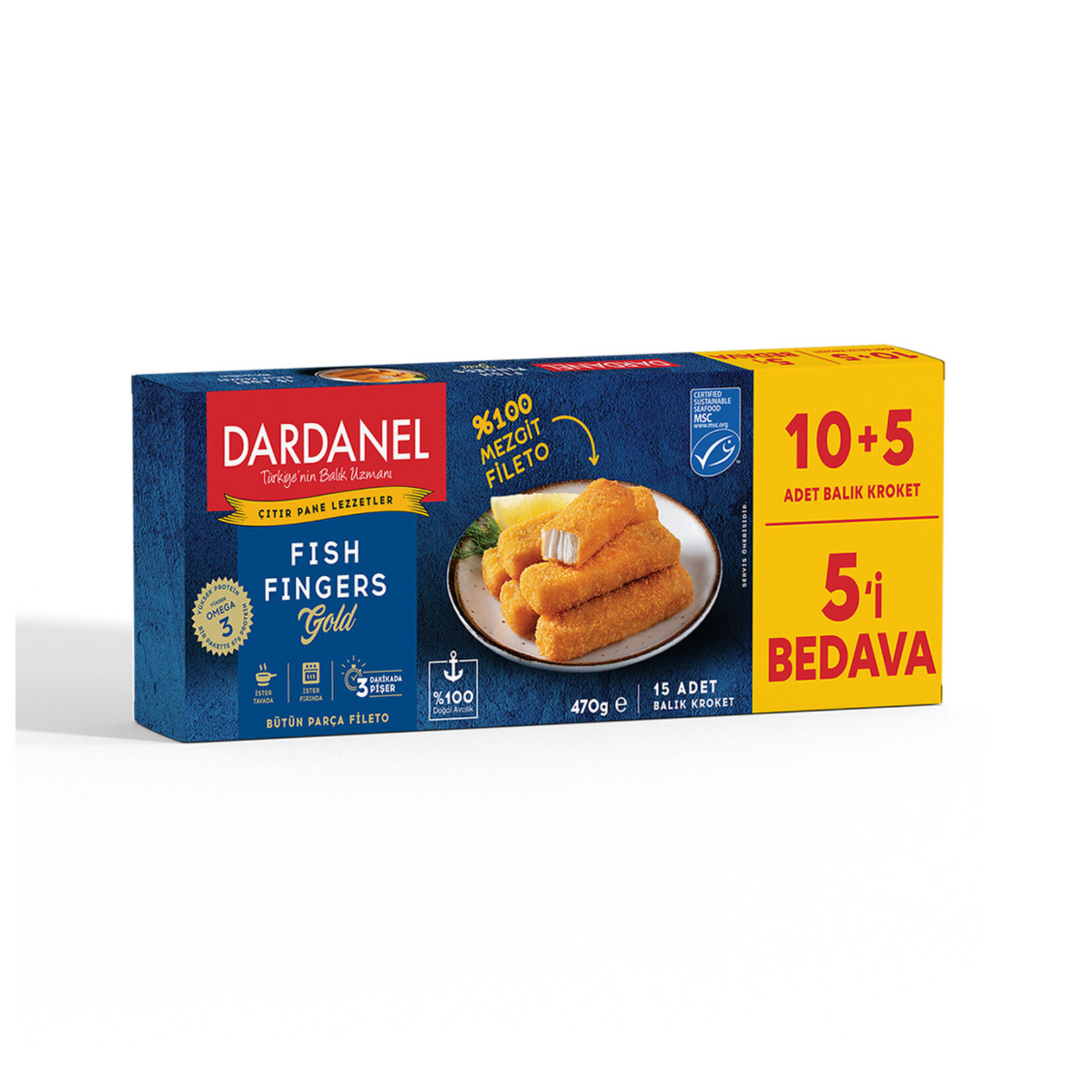 Dardanel Fish Fingers Gold 470 G - Migros