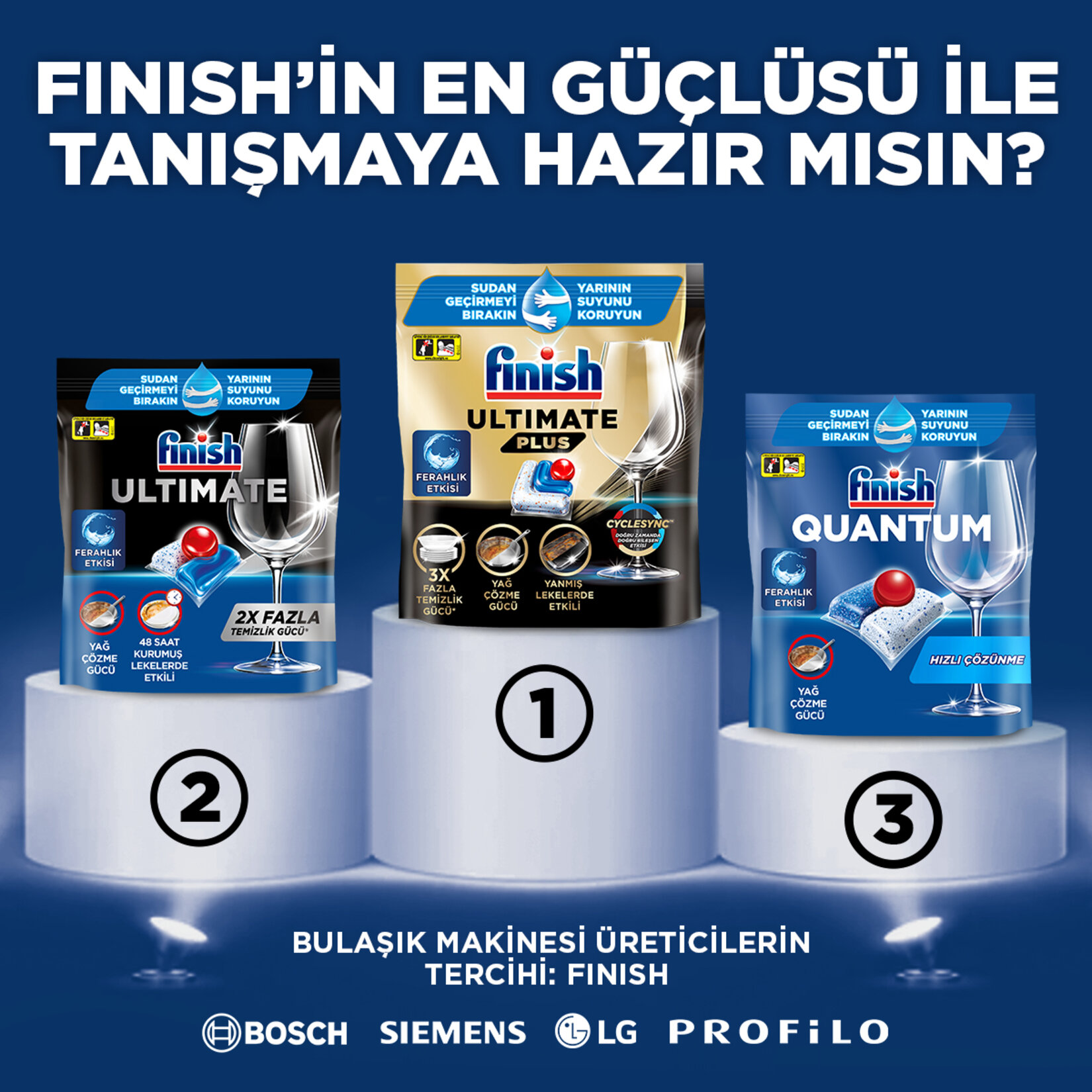 Finish Quantum Özel Seri 50'li Bulaşık Makinesi Tableti 520g - Migros