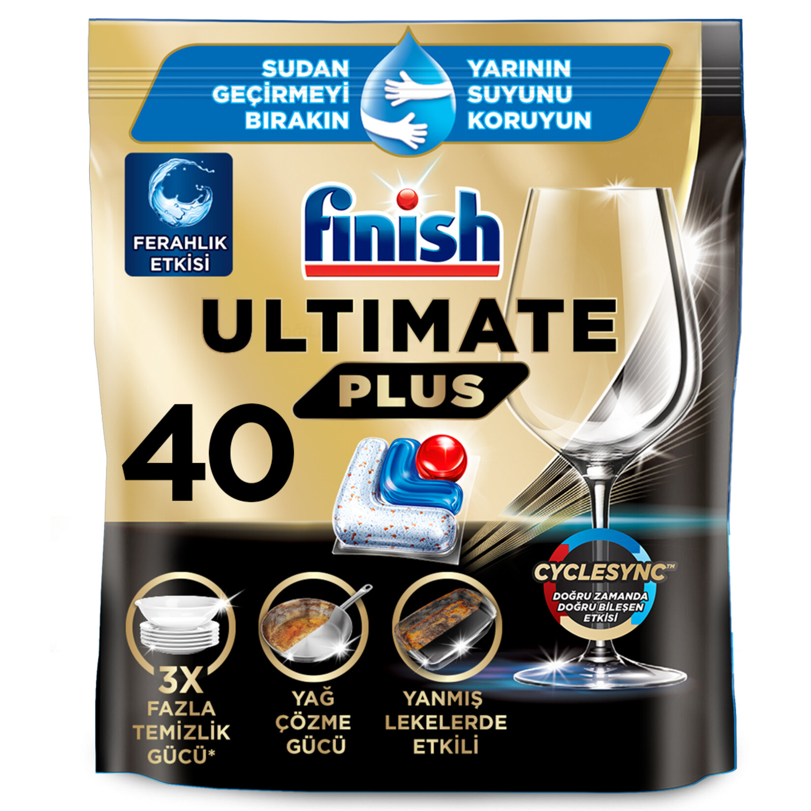 Finish Ultimate Plus Hepsi 1 Arada 40 Tablet 488 G - Migros