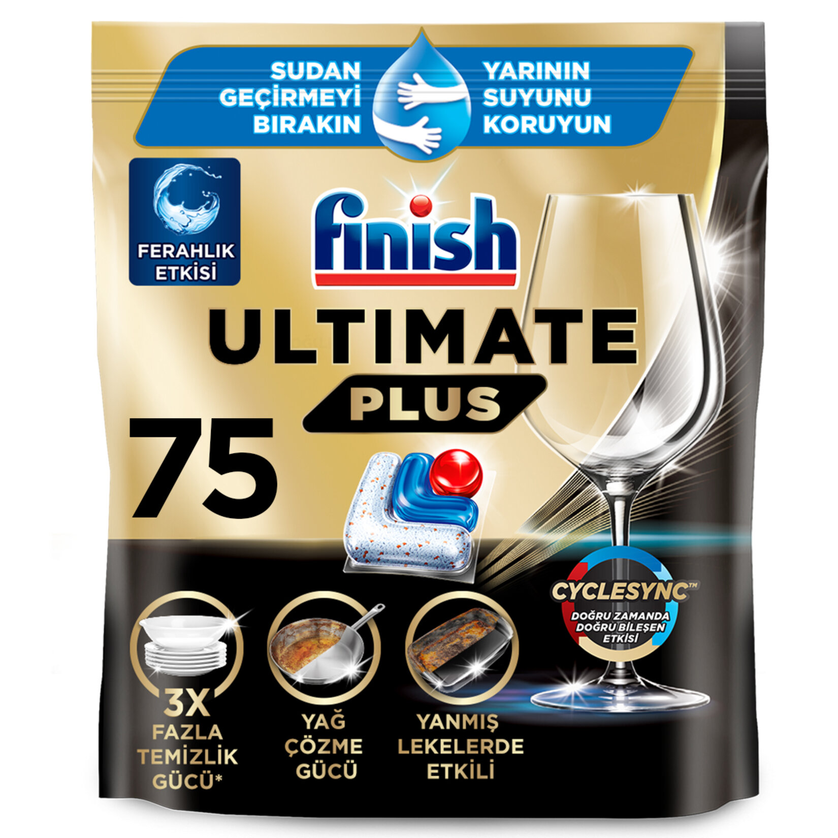 Finish Ultimate Plus Hepsi 1 Arada 75 Tablet 915 G - Migros