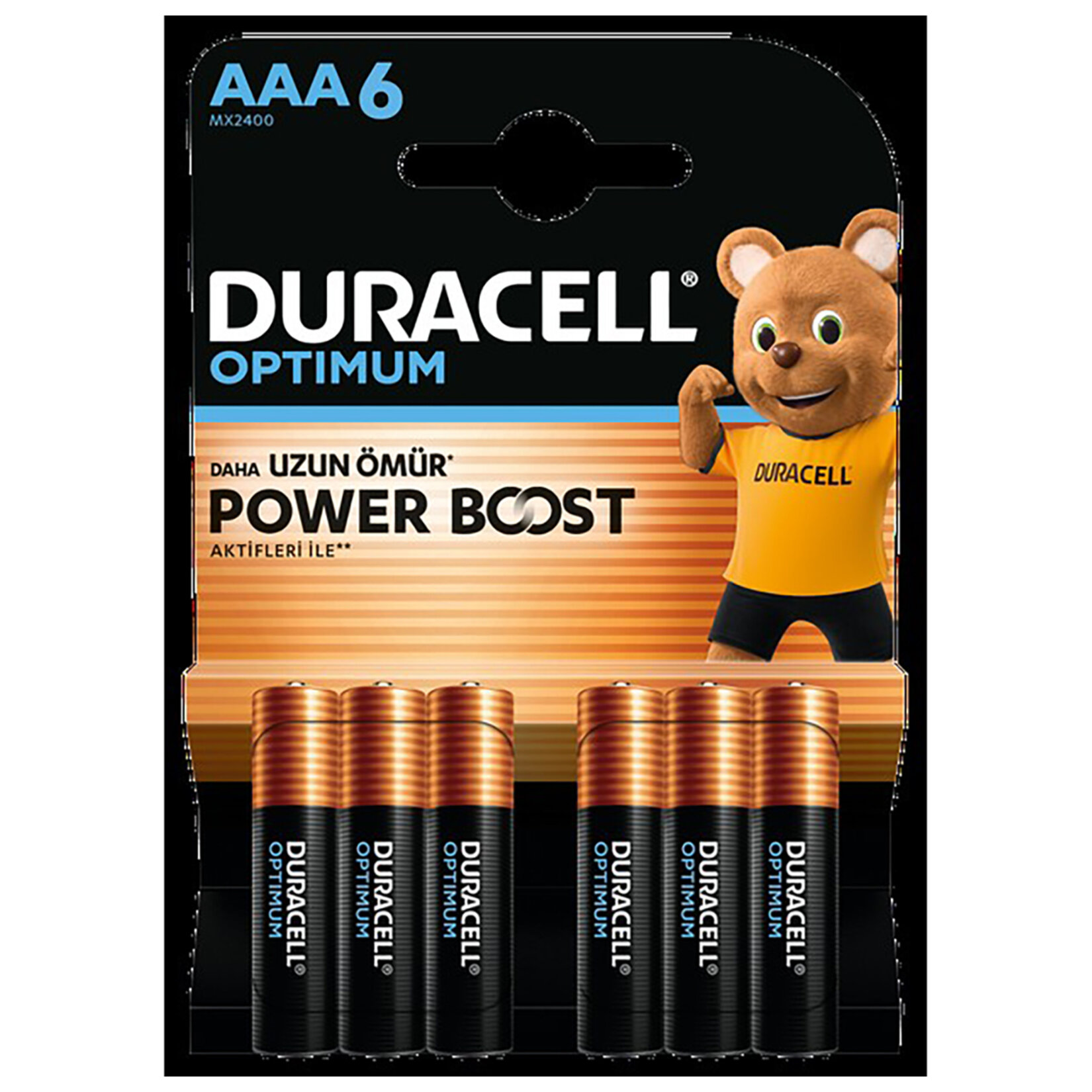 Duracell Optimum Powerboost AAA İnce Kalem Pil 6'lı - Migros