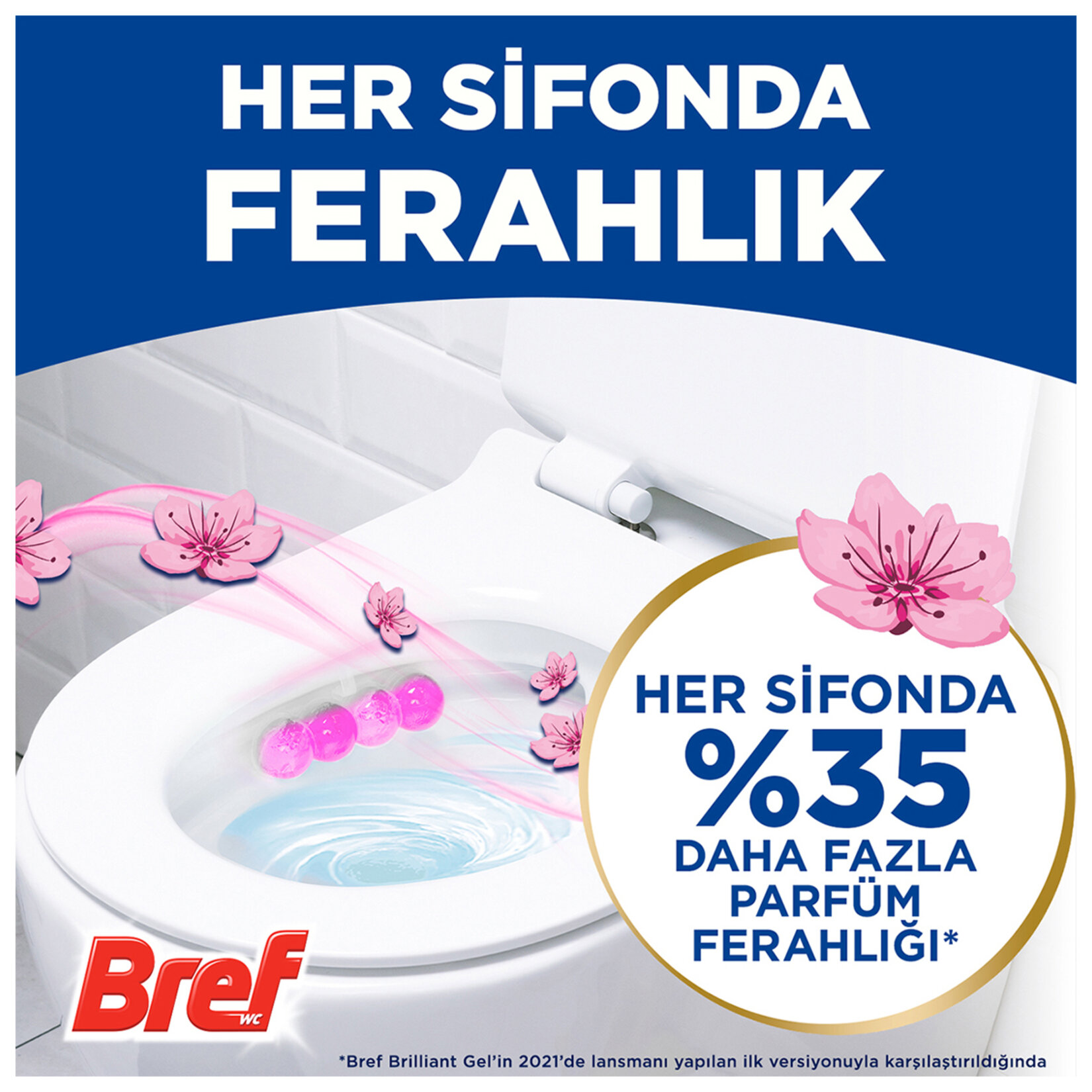 Bref Brilliant Gel Spring Rain Klozet Bloğu 2x42 G - Migros