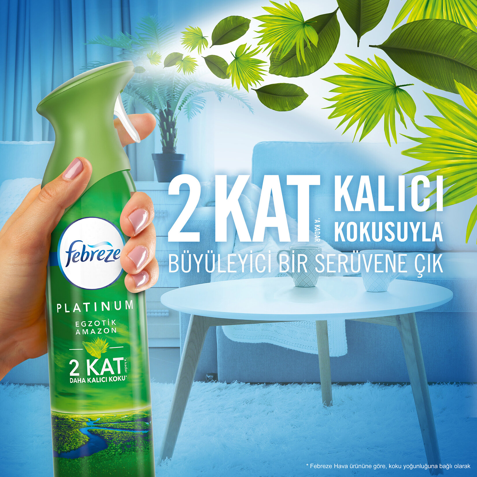 Febreze Platinum Hava Ferahlatıcı Sprey Oda Kokusu Egzotik Amazon 300 ml - Migros