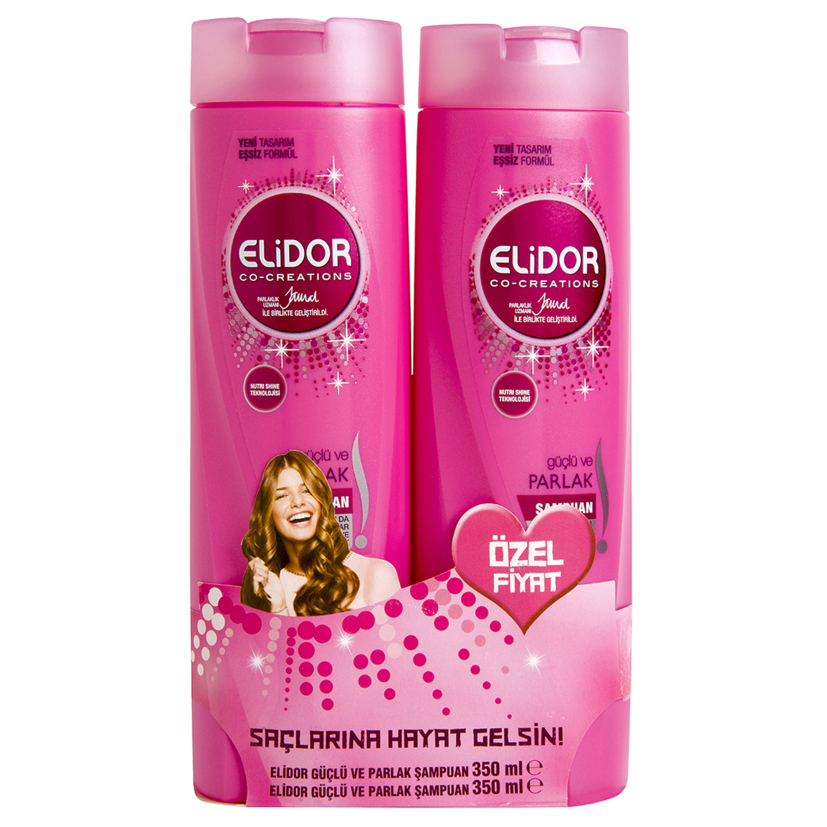 Elidor Güçlü Parlak Şampuan 350 Ml + 350 Ml Set - Migros