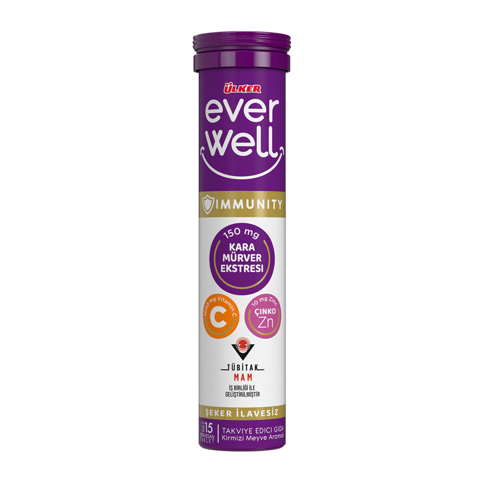 Ülker Everwell Karamürver C Vitamin Tablet 15'li 67.5 G - Migros
