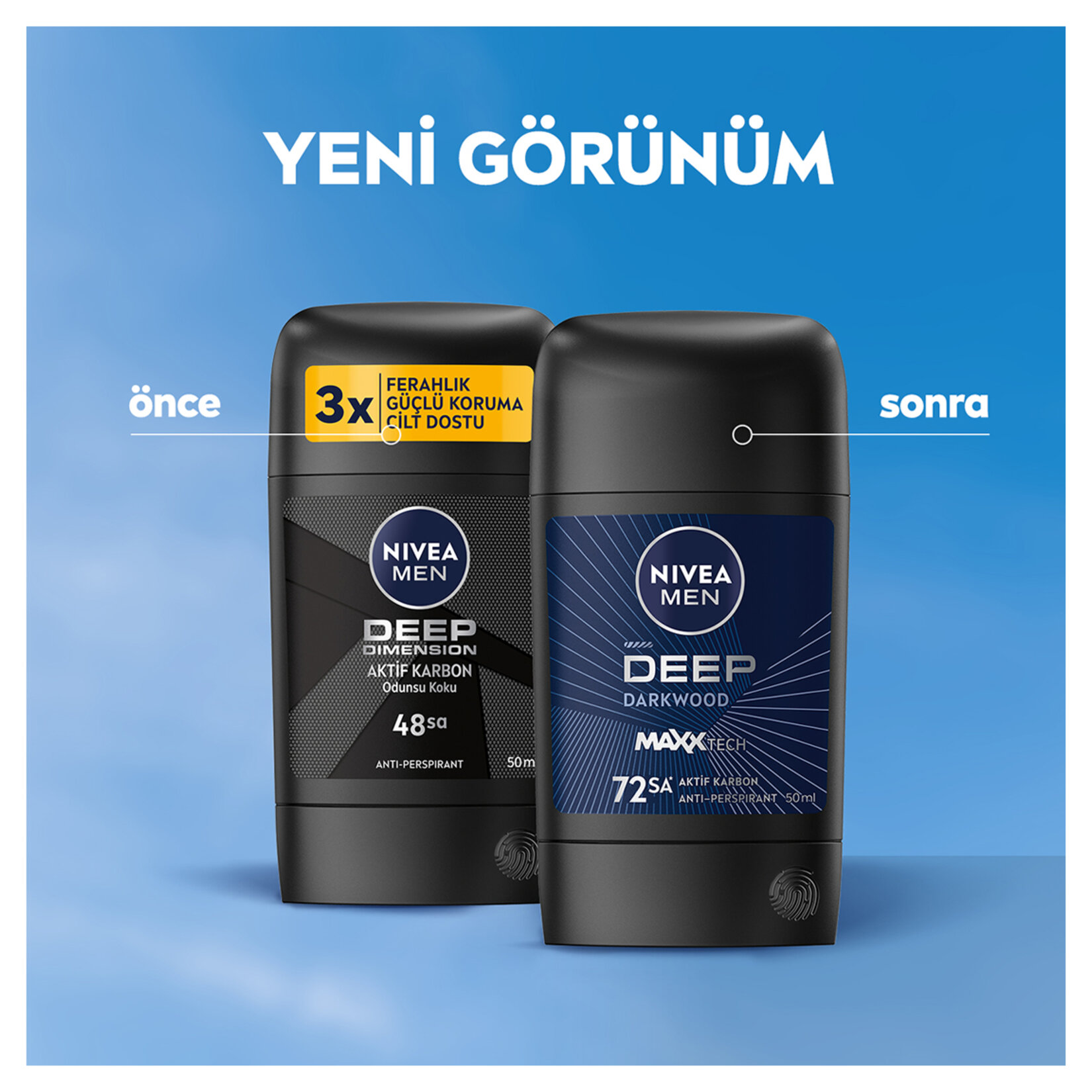 NIVEA Men Erkek Stick Deodorant Deep Dimension 50ml - Migros