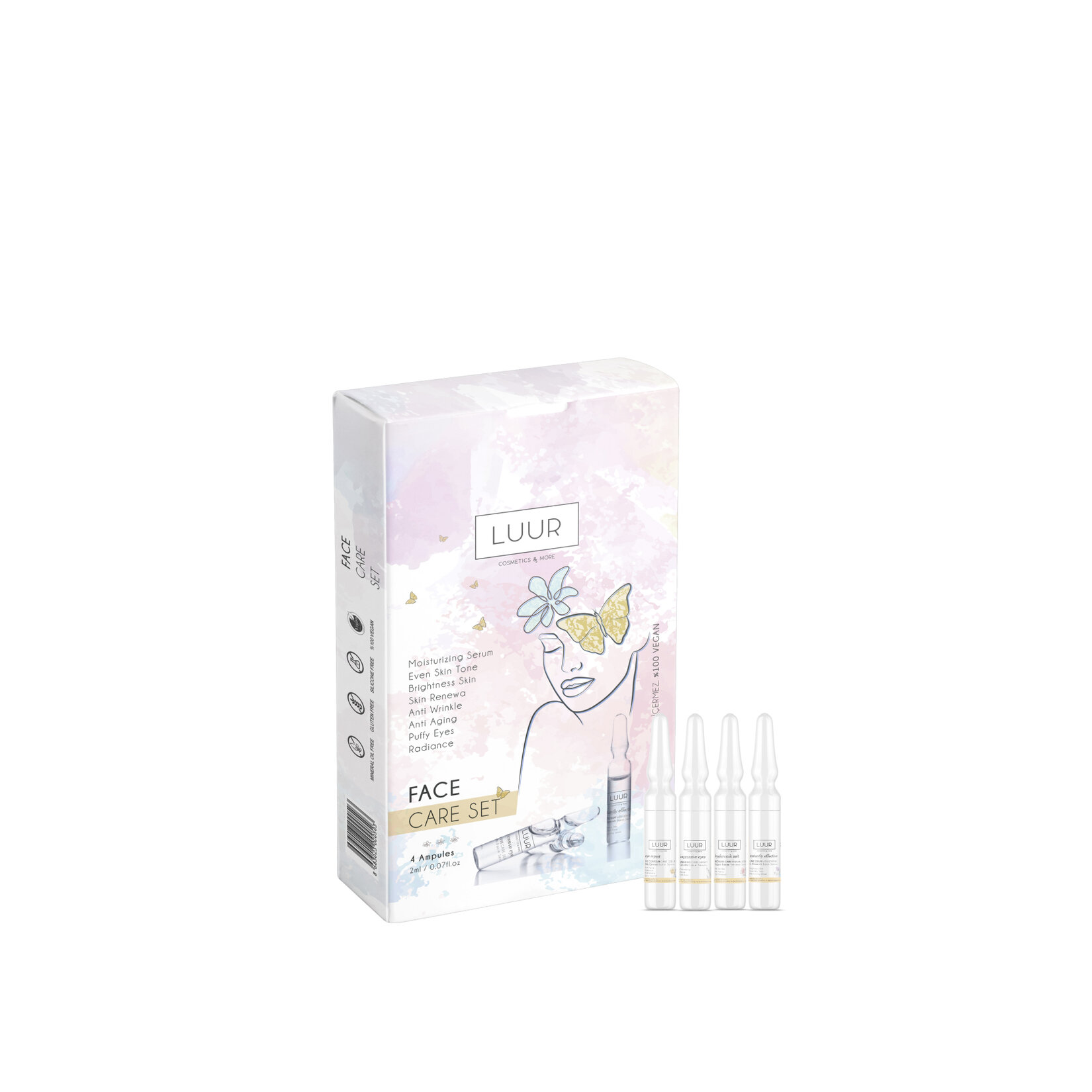 Luur Cosmetics & More Yüz Bakım Serum Seti 2 Ml x 4 Ampul - Migros