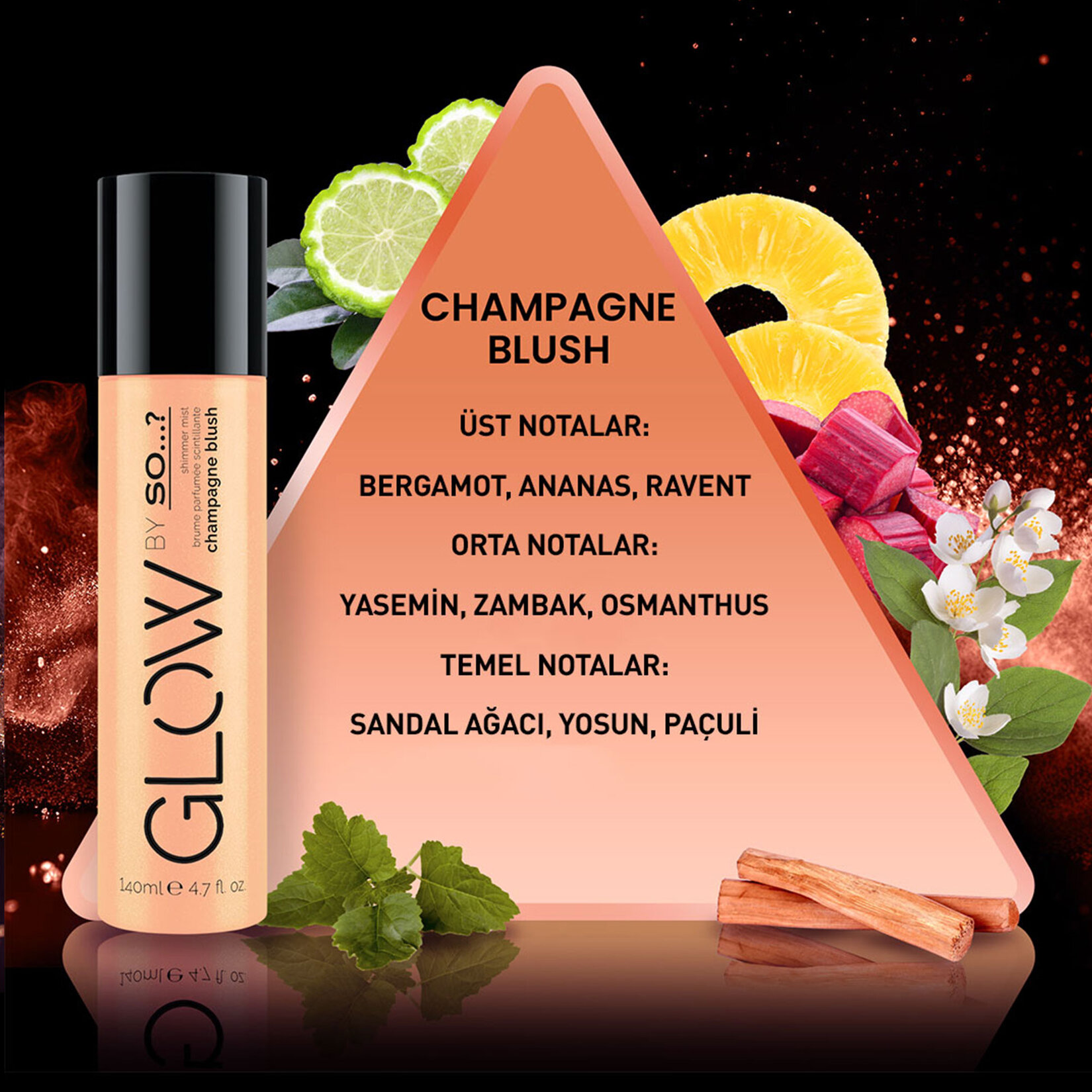 So?? Glow By So Shımmer Mıst Champagne Blush 140Ml - Migros