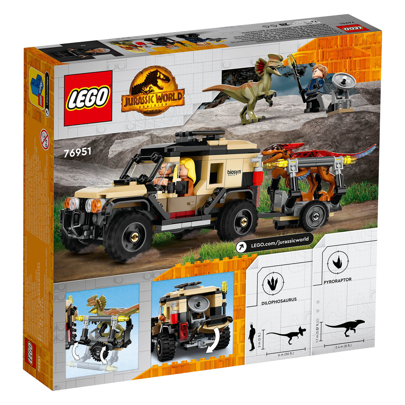 Lego® Jurassic World Pyroraptor & Dilophosaurus - Migros