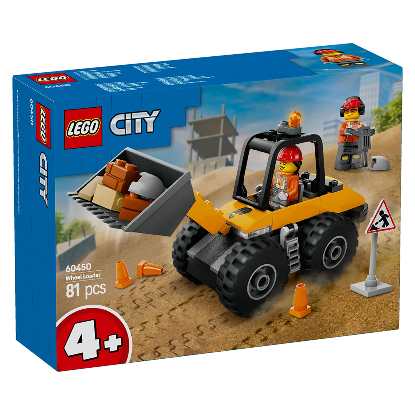 Lego 60450 Sarı Tekerlekli İnşaat Yükleyicisi - Migros