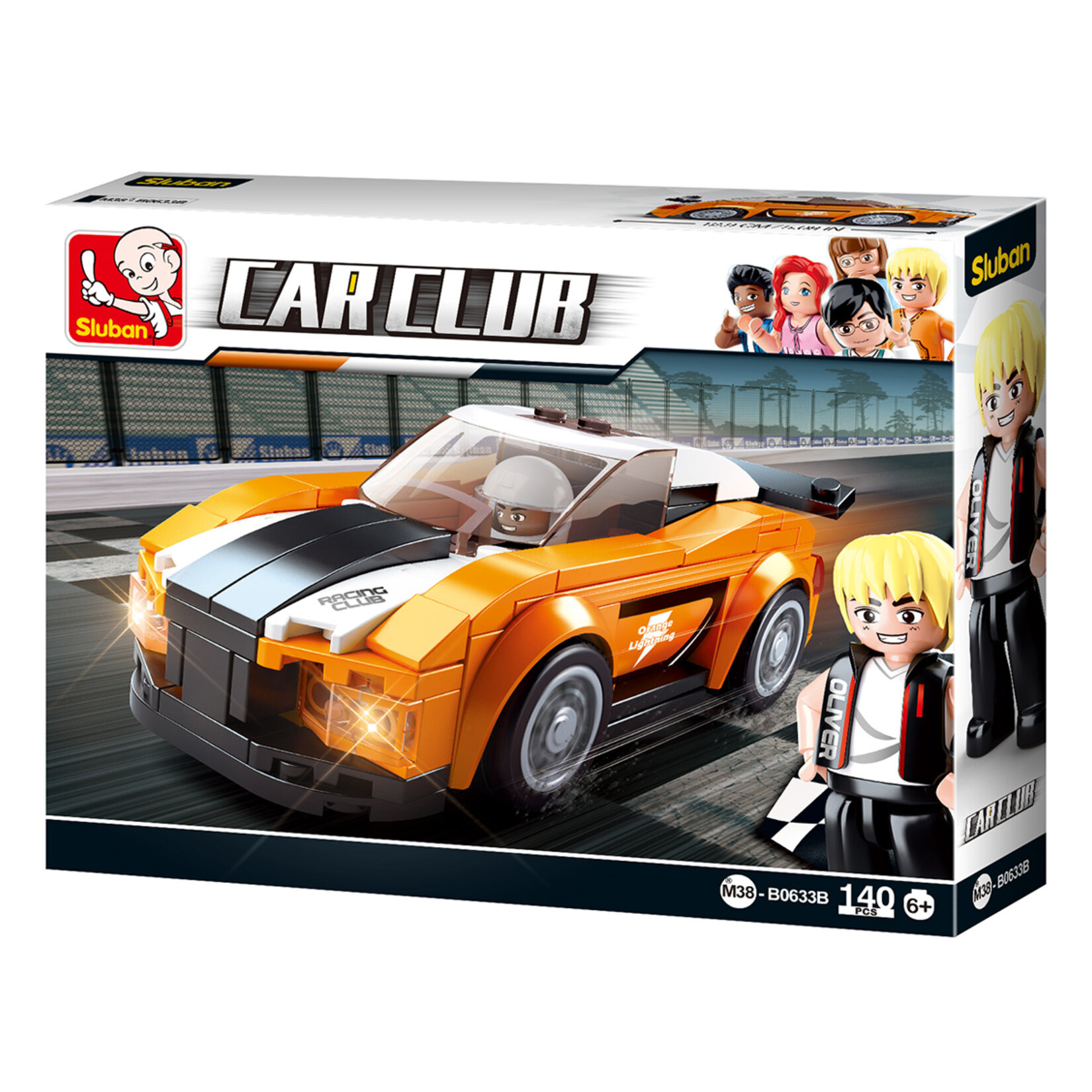Sluban Car Club Yarış Arabası Turuncu - Migros