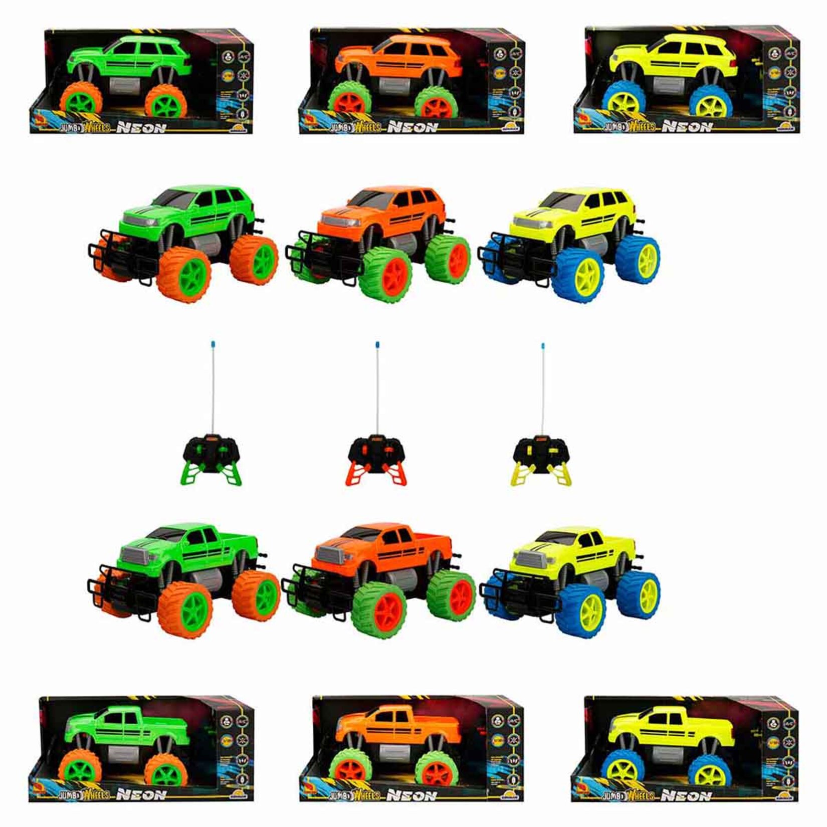 Sunman R/C 1/18 Araba Jumbo Neon Usb 40Mhz 4.8V 2 - Migros