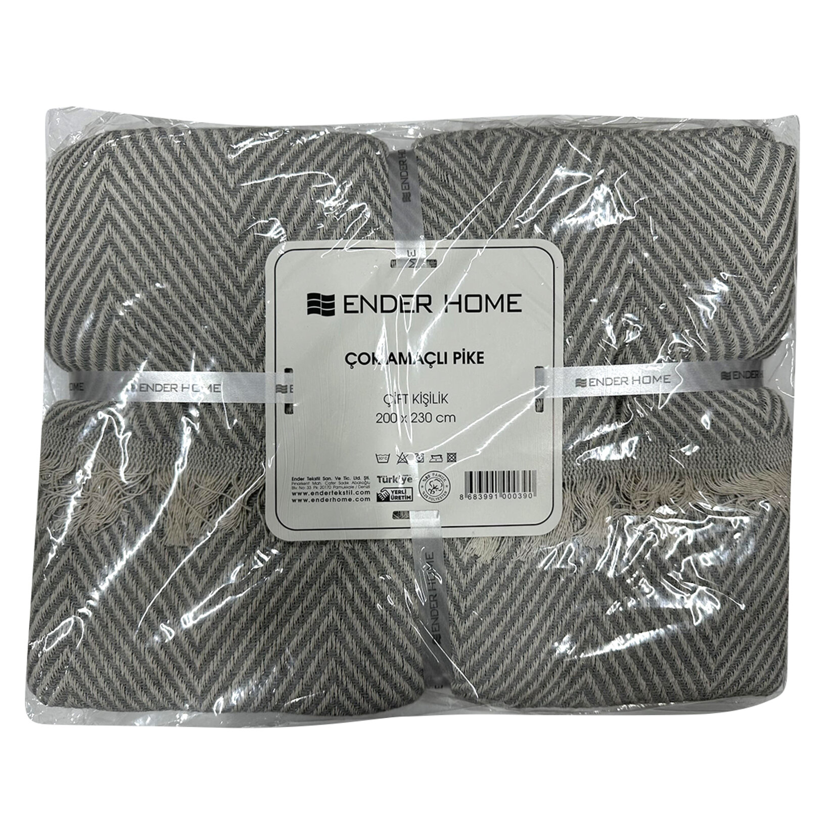 Ender Home Zigzag Desenli Çift Kişilik Pike 200 x 230 Cm - Migros